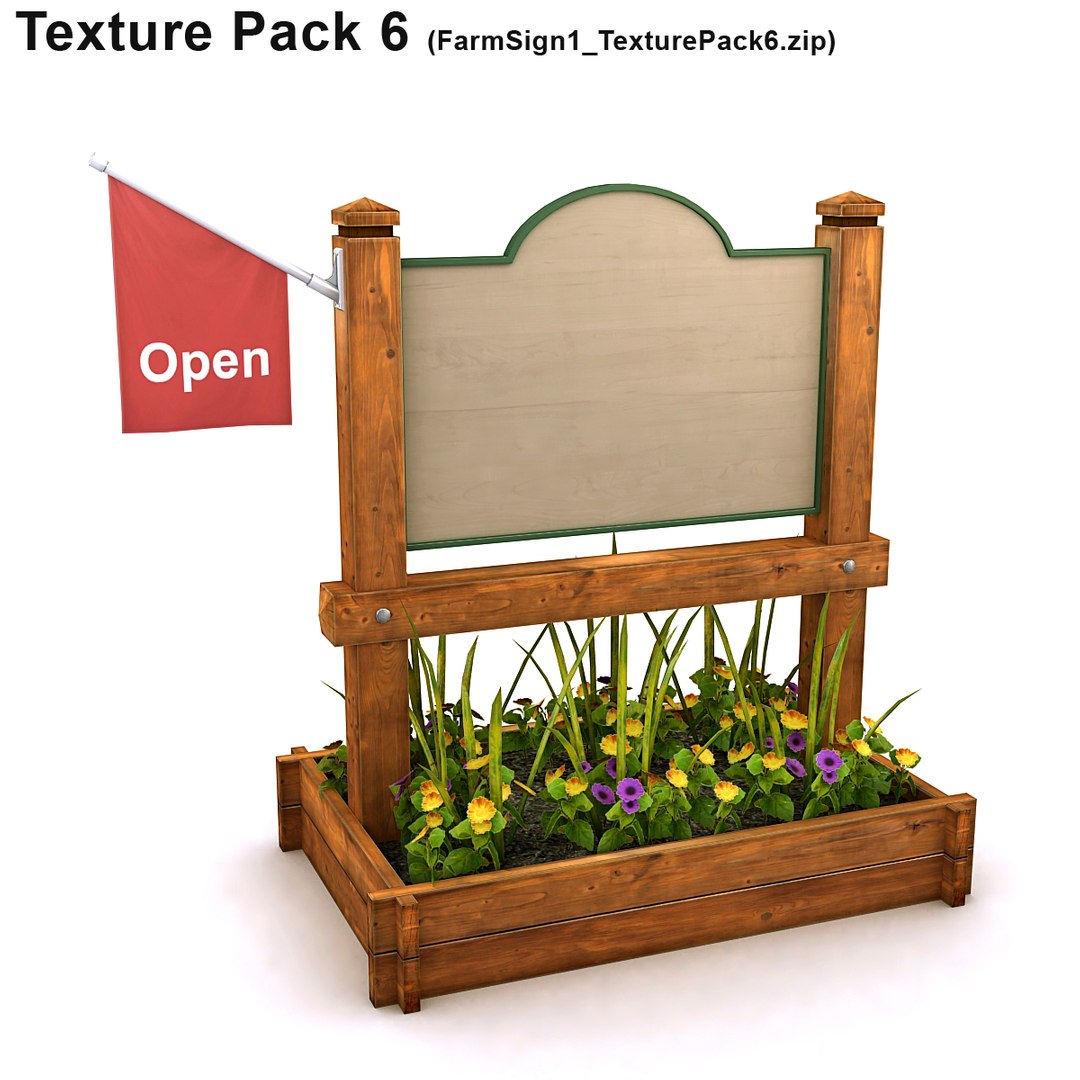 Farm Sign 3D Model - TurboSquid 1277923
