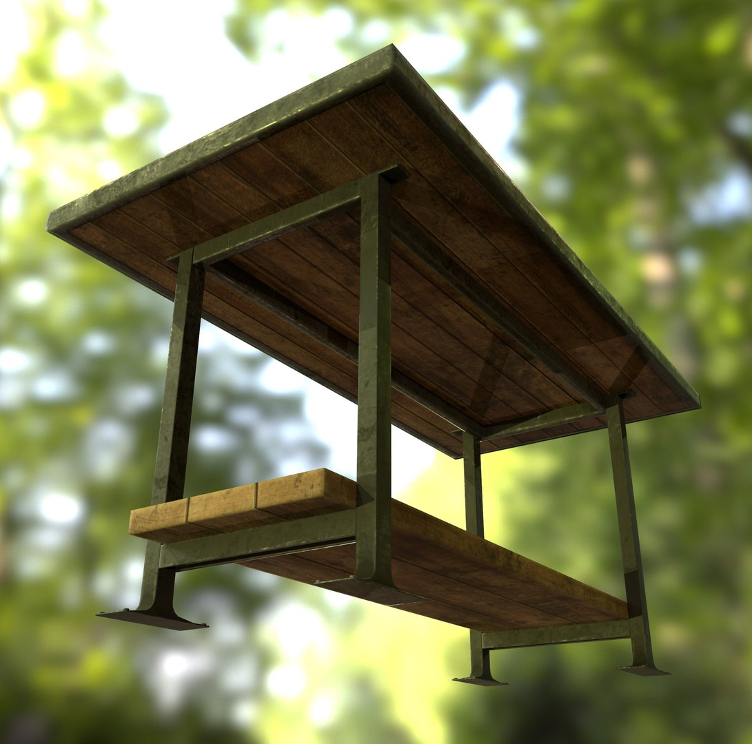3d Ready Work Table Pbr
