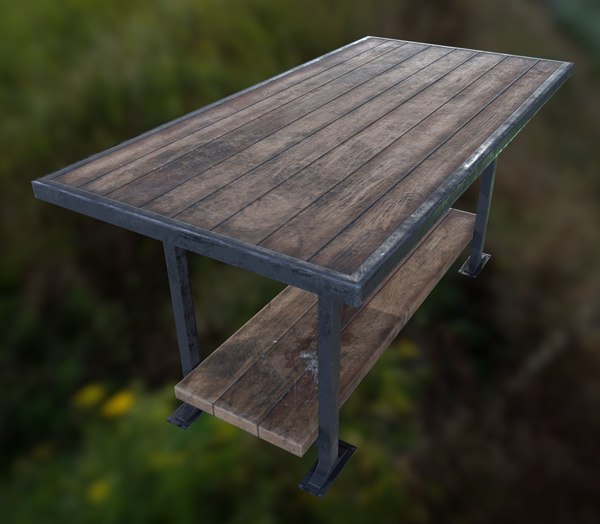 3d ready work table pbr