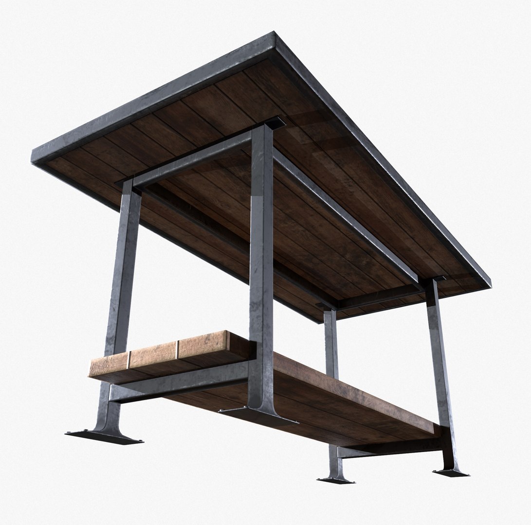 3d Ready Work Table Pbr