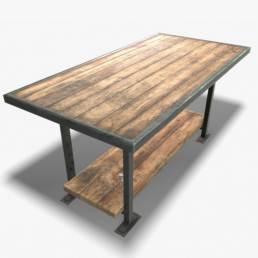 3d Ready Work Table Pbr