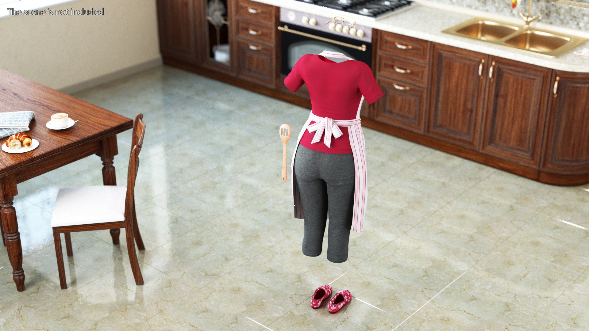 Clothes Set Kitchen Style 3D model - TurboSquid 2088447