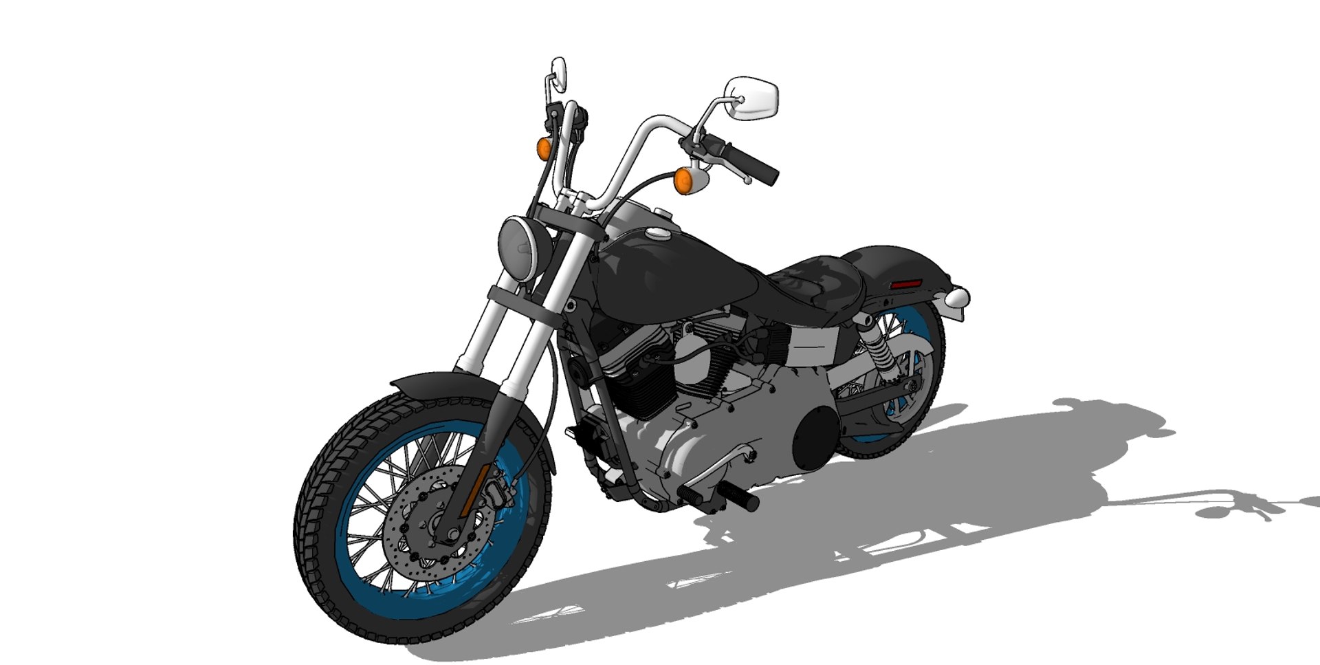 3D Harley Davidson Model - TurboSquid 1433787