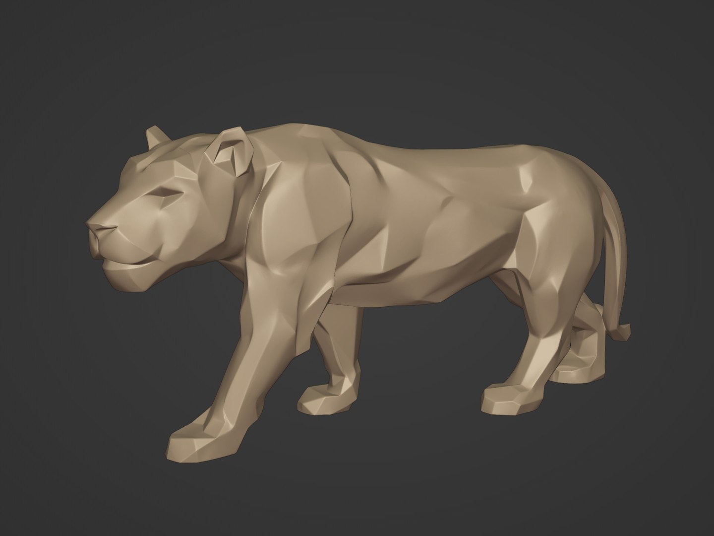 3D Leopard Statue -- Ready for 3D Printing model - TurboSquid 2081372