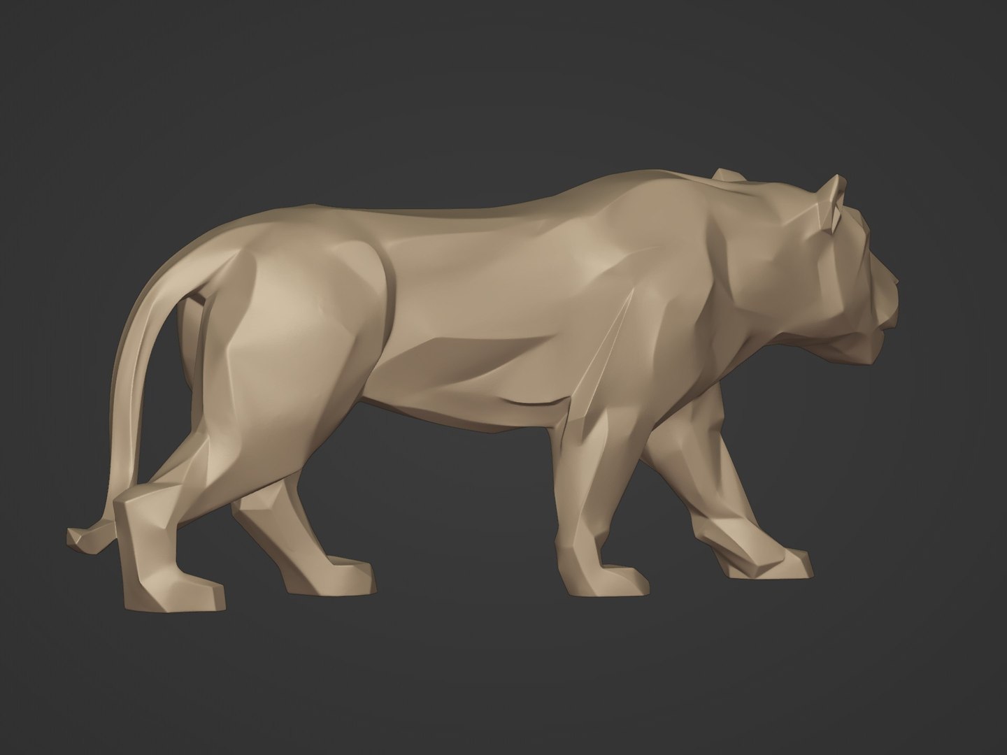 3D Leopard Statue -- Ready for 3D Printing model - TurboSquid 2081372
