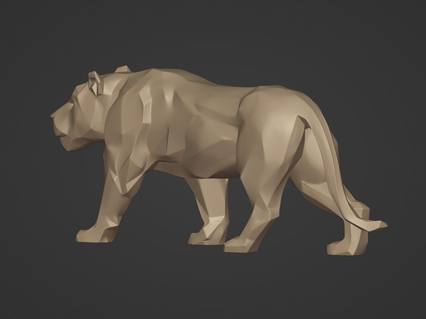 3D Leopard Statue -- Ready for 3D Printing model - TurboSquid 2081372