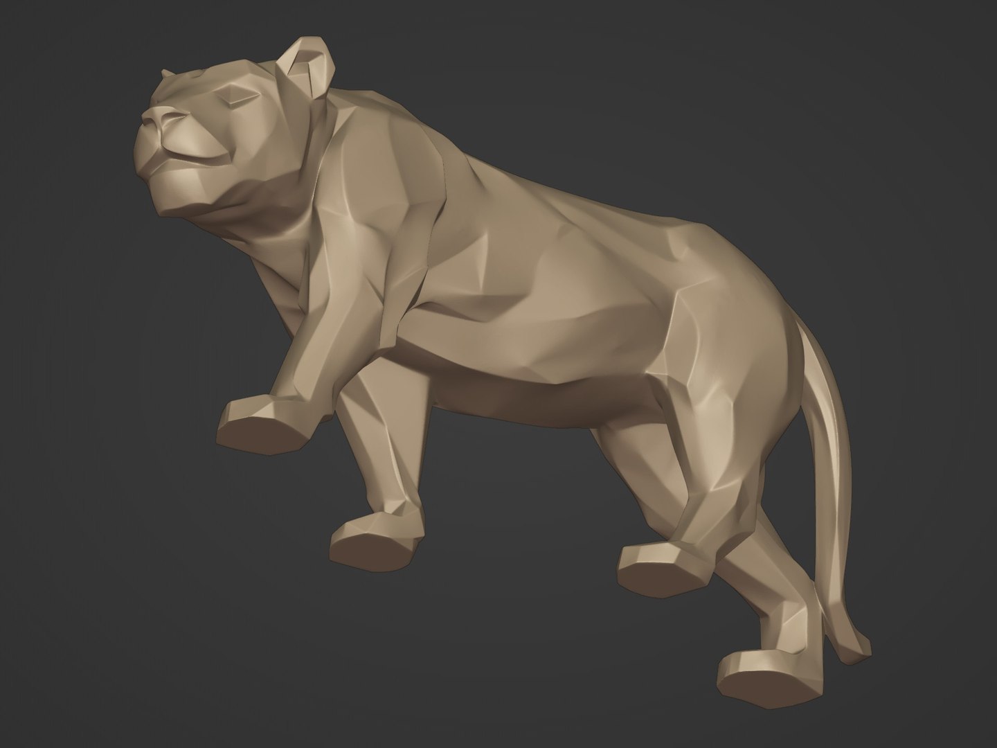 3D Leopard Statue -- Ready for 3D Printing model - TurboSquid 2081372