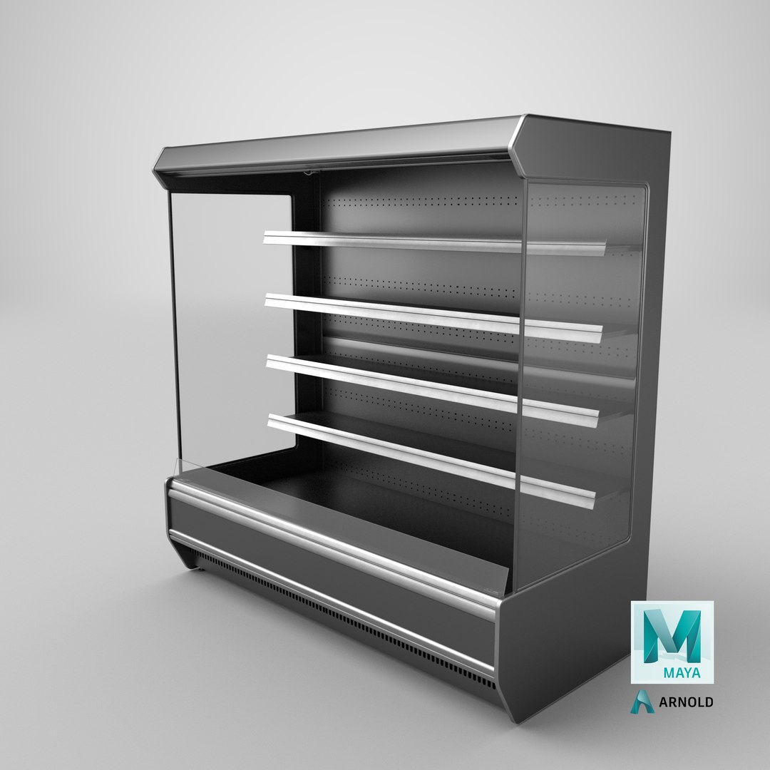 Multideck Open Chiller Wall Small Medium And Large 3D Model ...