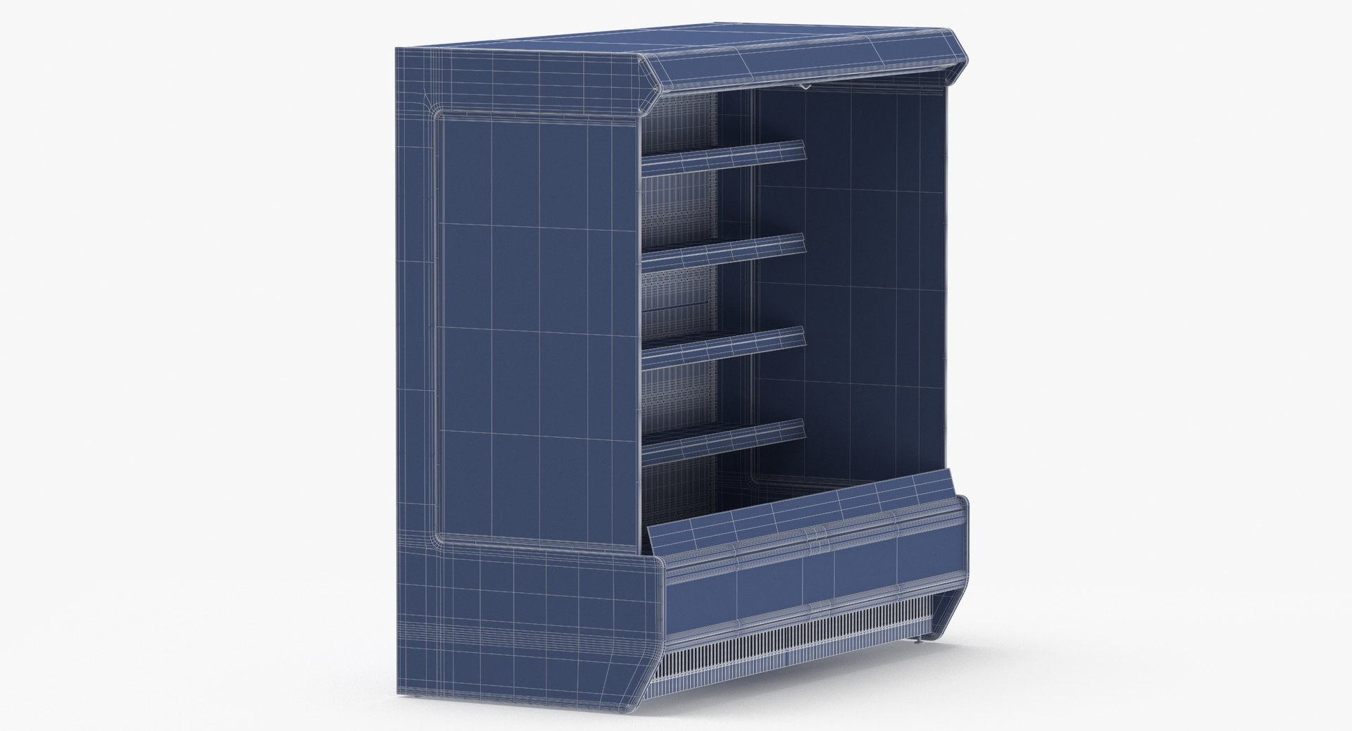 Multideck Open Chiller Wall Small Medium and Large 3D model ...