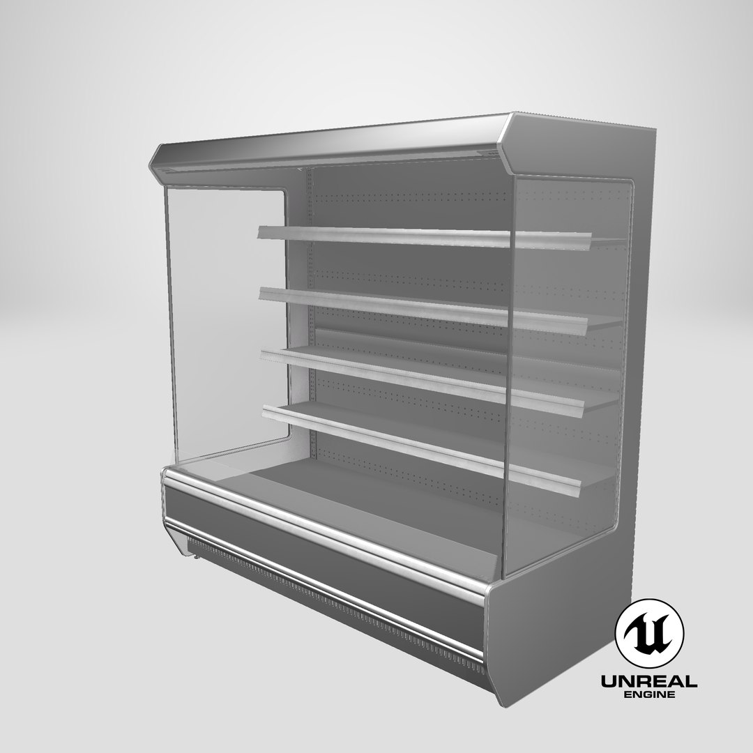 Multideck Open Chiller Wall Small Medium And Large 3D Model ...