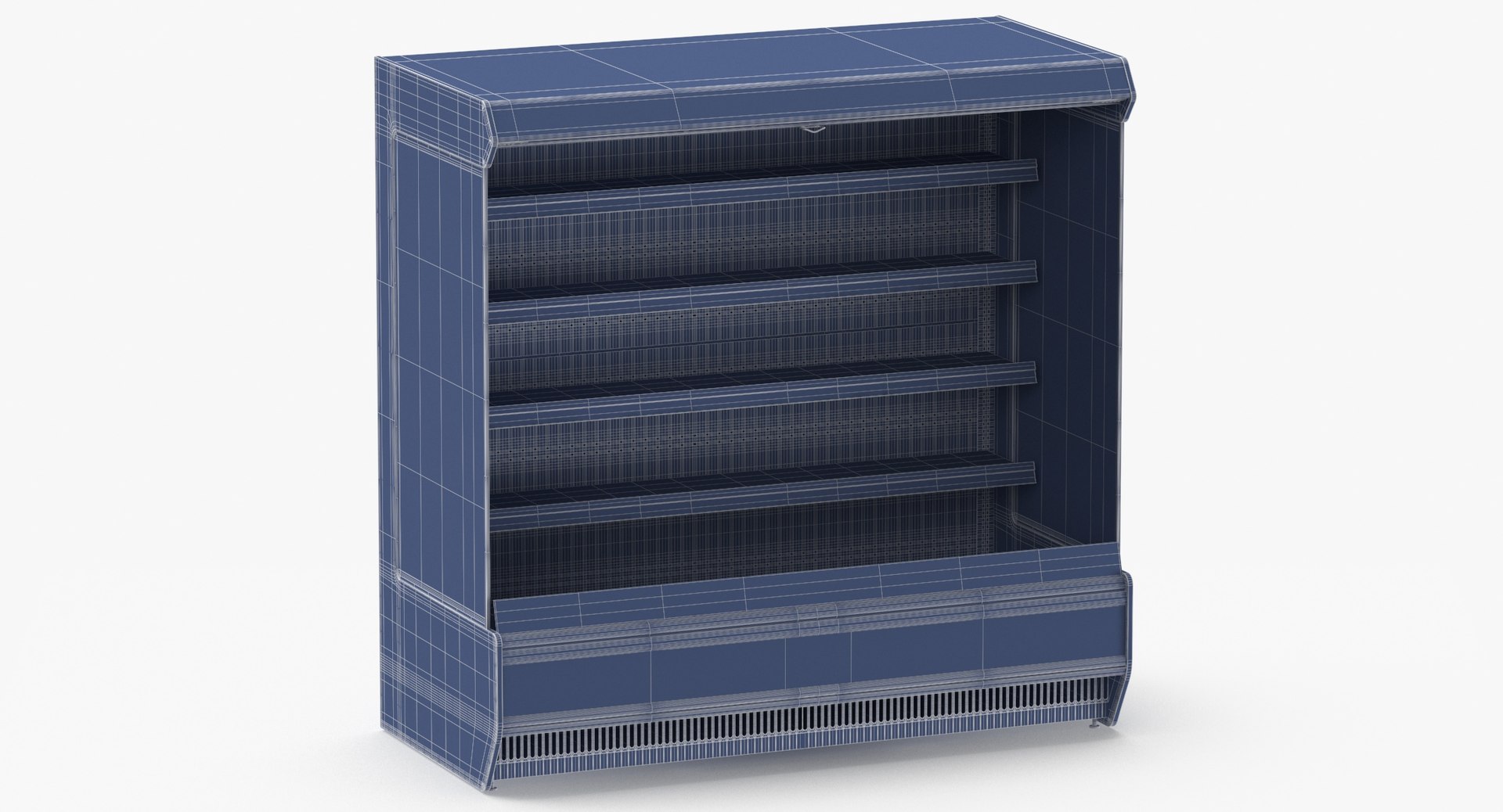 Multideck Open Chiller Wall Small Medium and Large 3D model ...