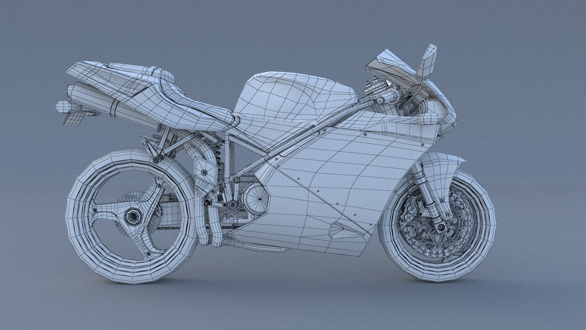 3D Model Motorcycle Ducati Cycle - TurboSquid 1681629