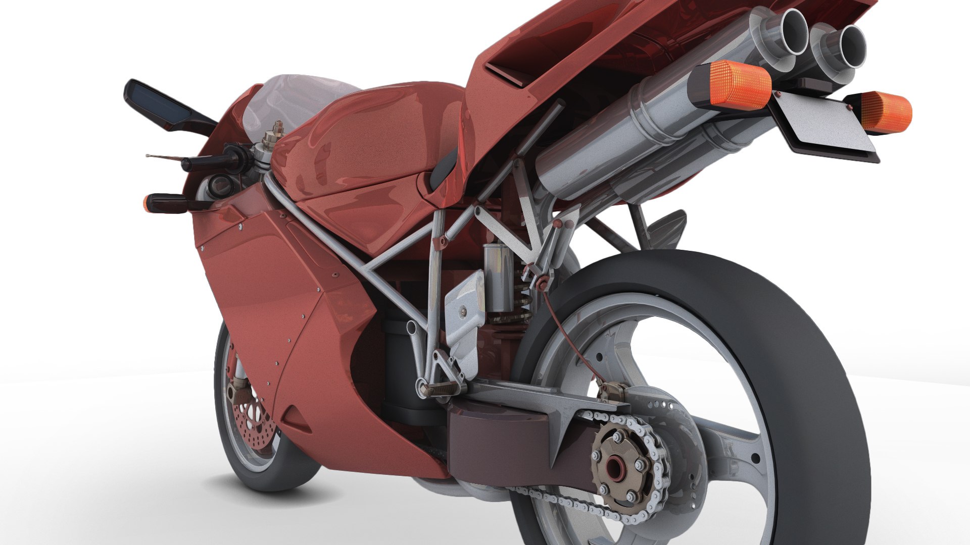 3D Model Motorcycle Ducati Cycle - TurboSquid 1681629