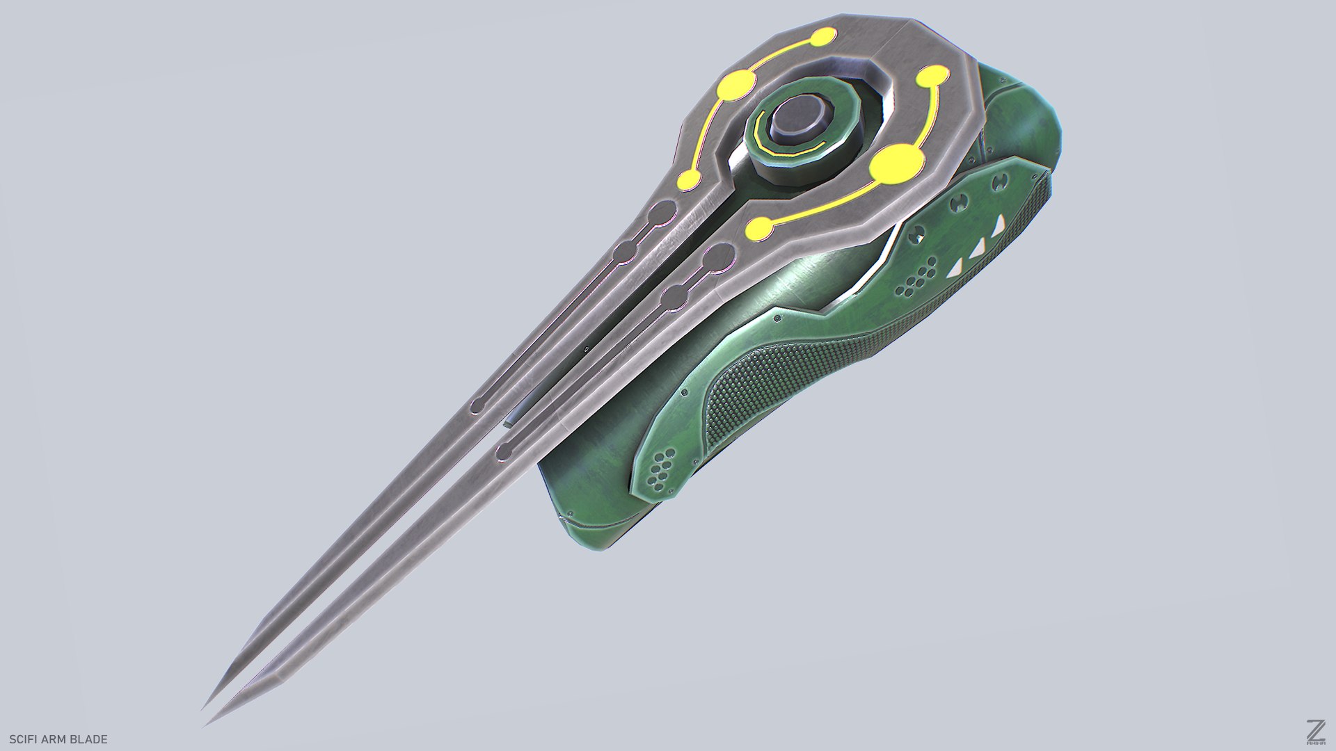 Scifi Arm Blade Model - TurboSquid 2236356