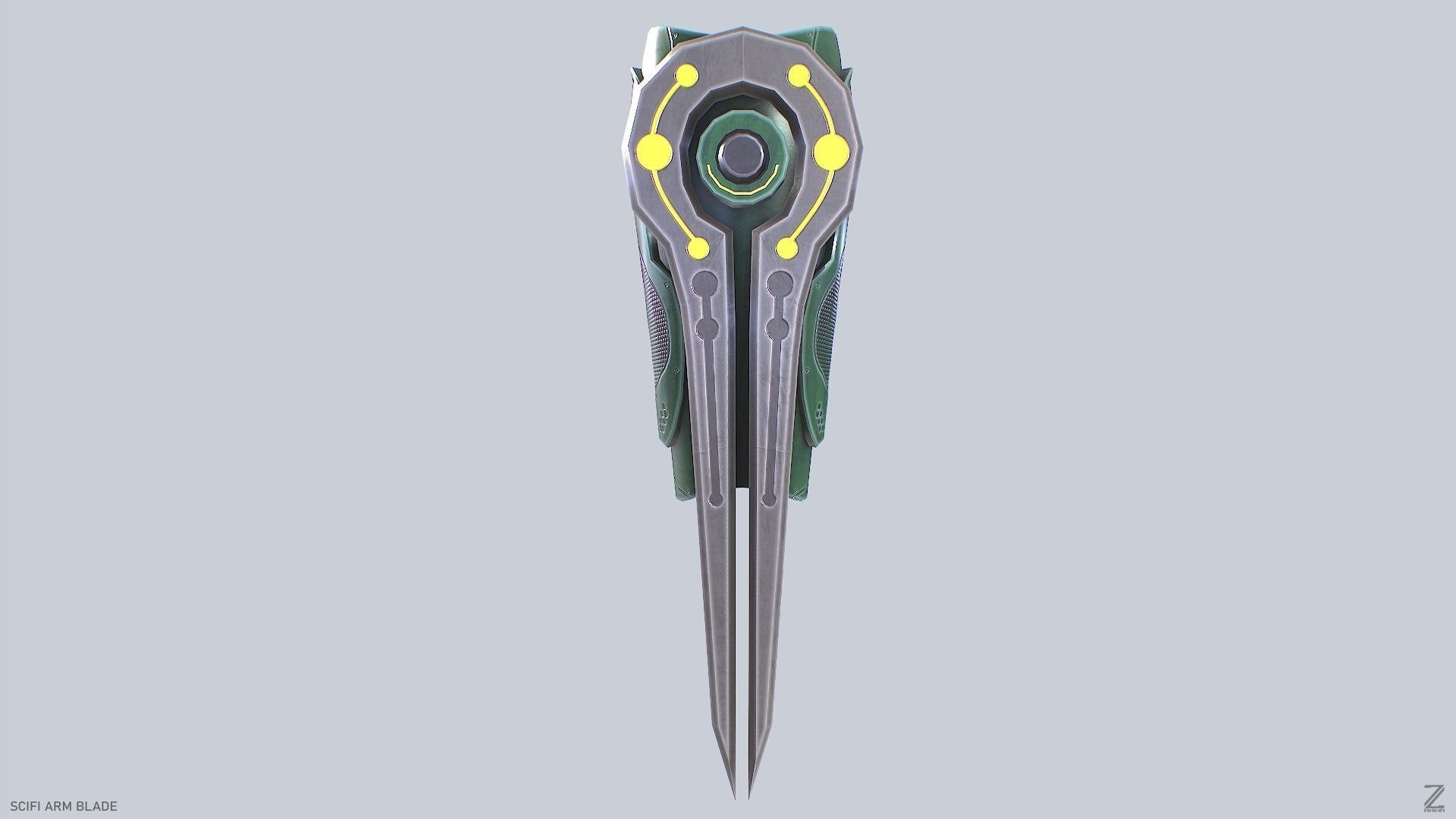 Scifi Arm Blade Model - TurboSquid 2236356