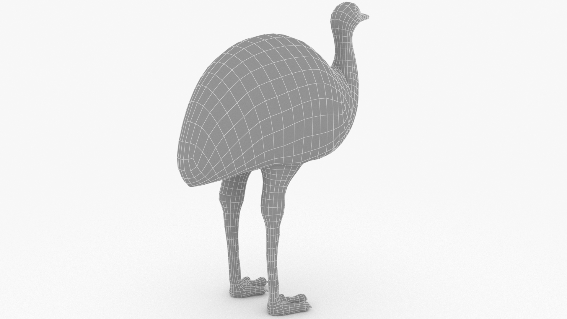 modelo 3d Emu Low Poly - TurboSquid 1177941