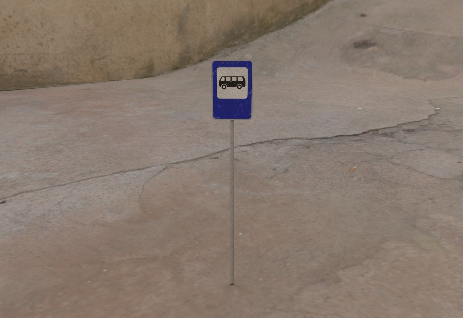 Bus Stop Sign Model 3D - TurboSquid 1820460