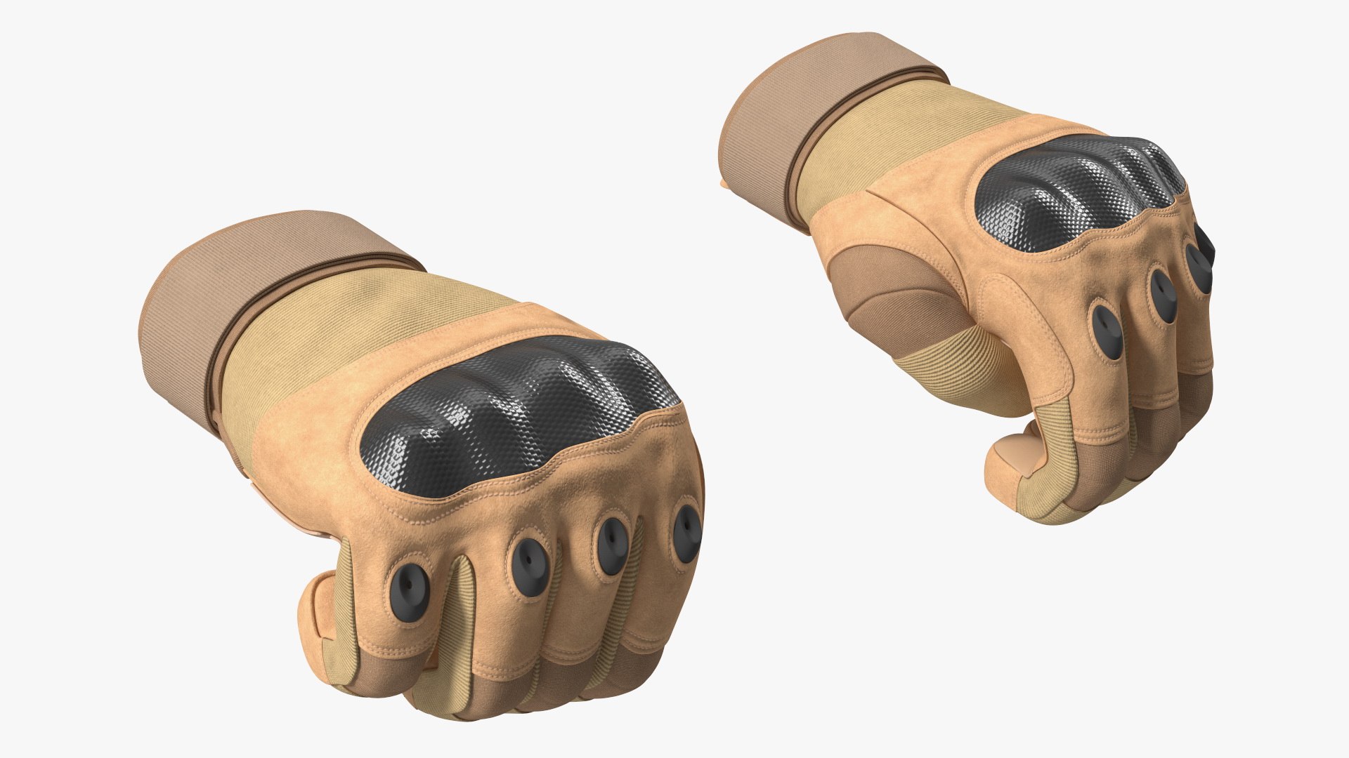 3D model Shockproof Gloves Brown Fur Rigged for Maya - TurboSquid 2151242