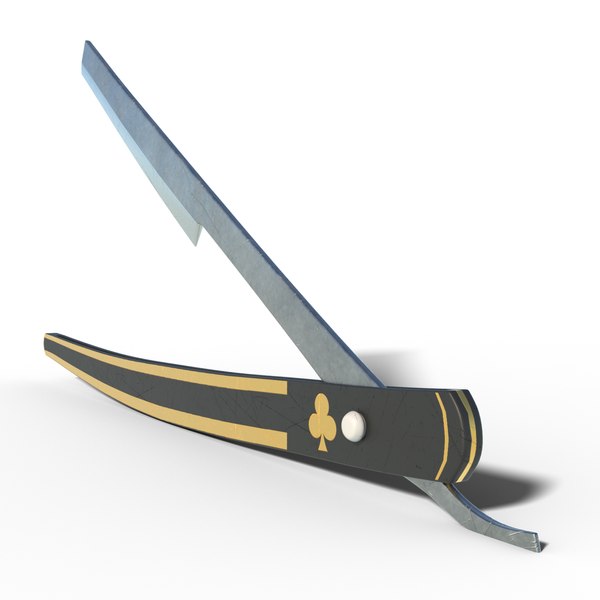 modelo 3d Straight Razor Blade - TurboSquid 2084250