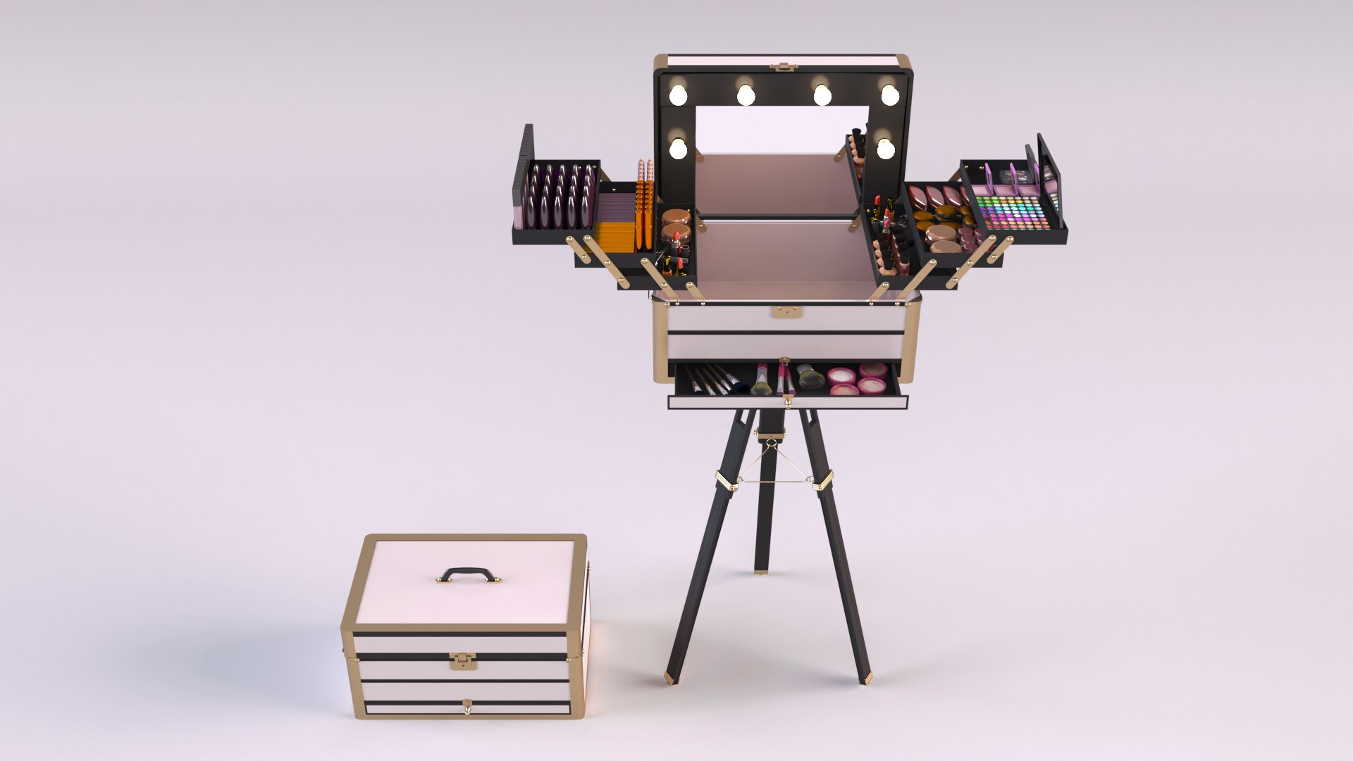 Portable Makeup Station Model - TurboSquid 2102608