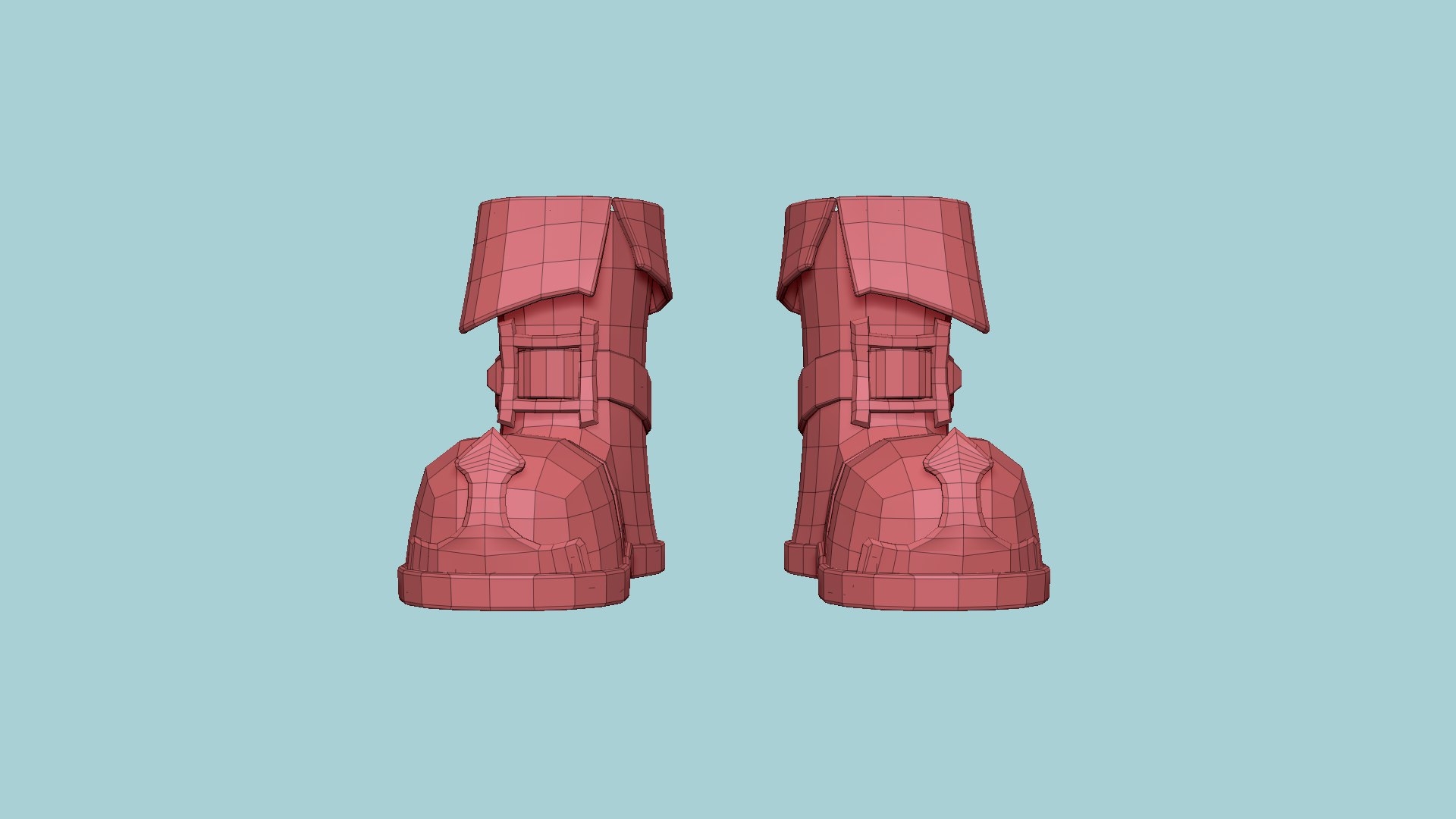 Medieval Boots A02 Brown Bronze - Fantasy Character Design Model ...