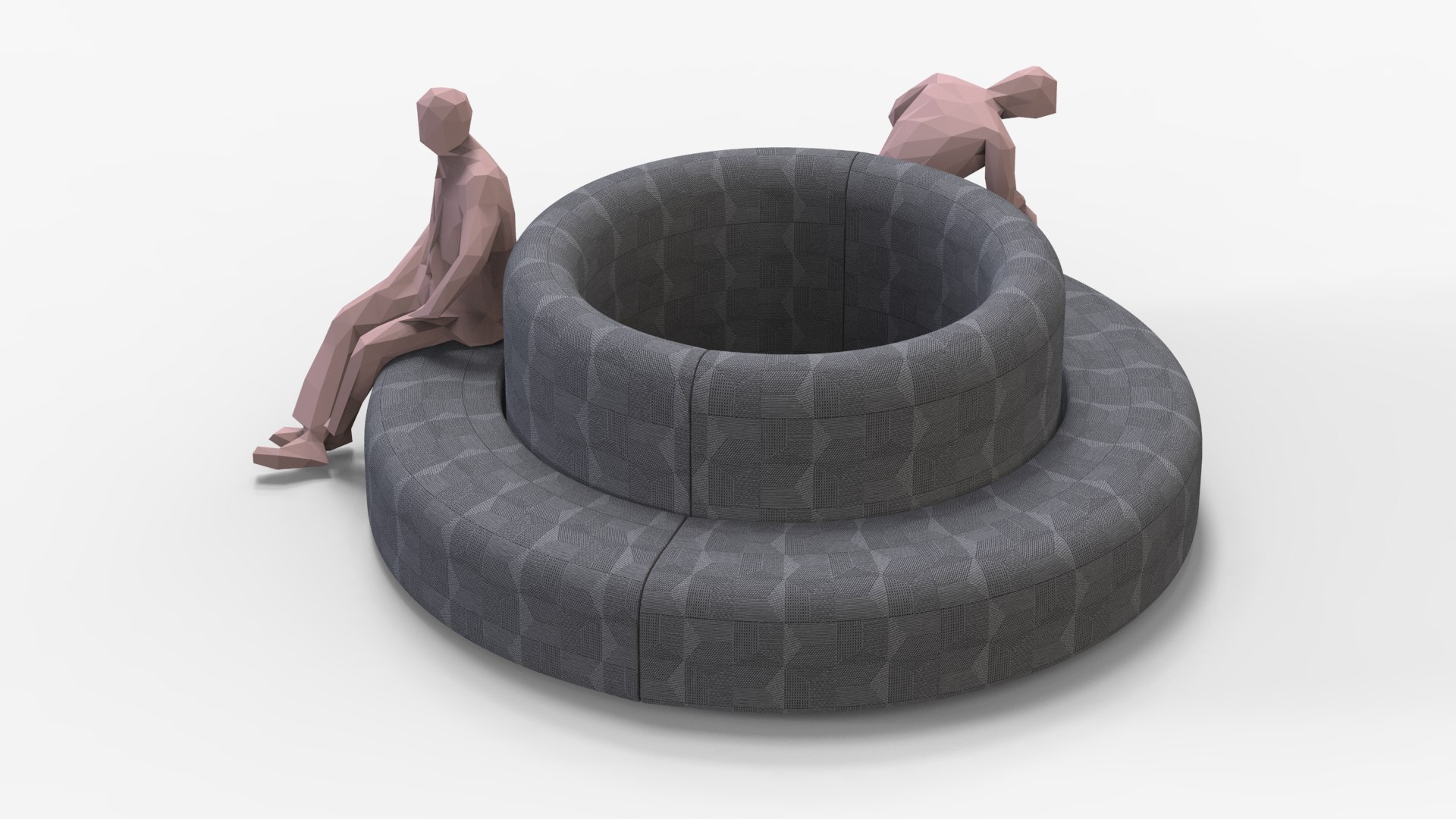 Circular Modern Sofa 3D Model - TurboSquid 2370796