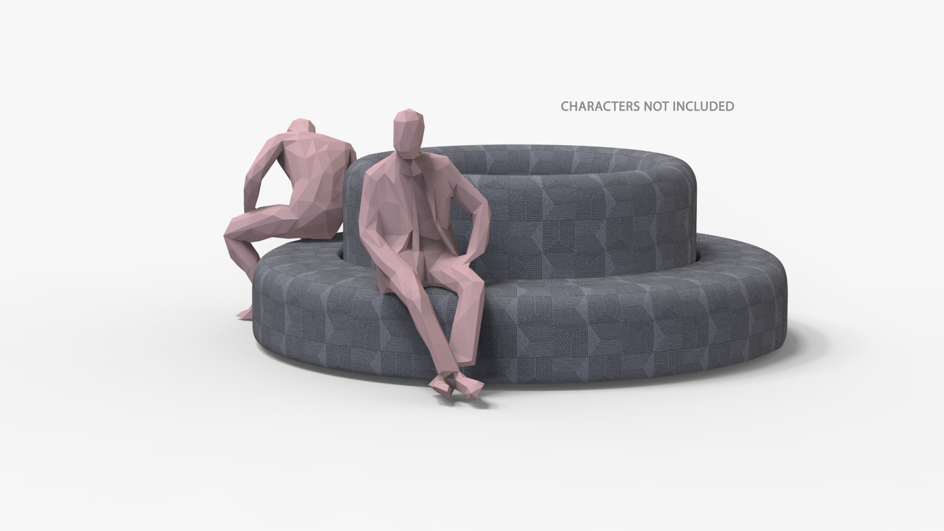 Circular Modern Sofa 3D Model - TurboSquid 2370796