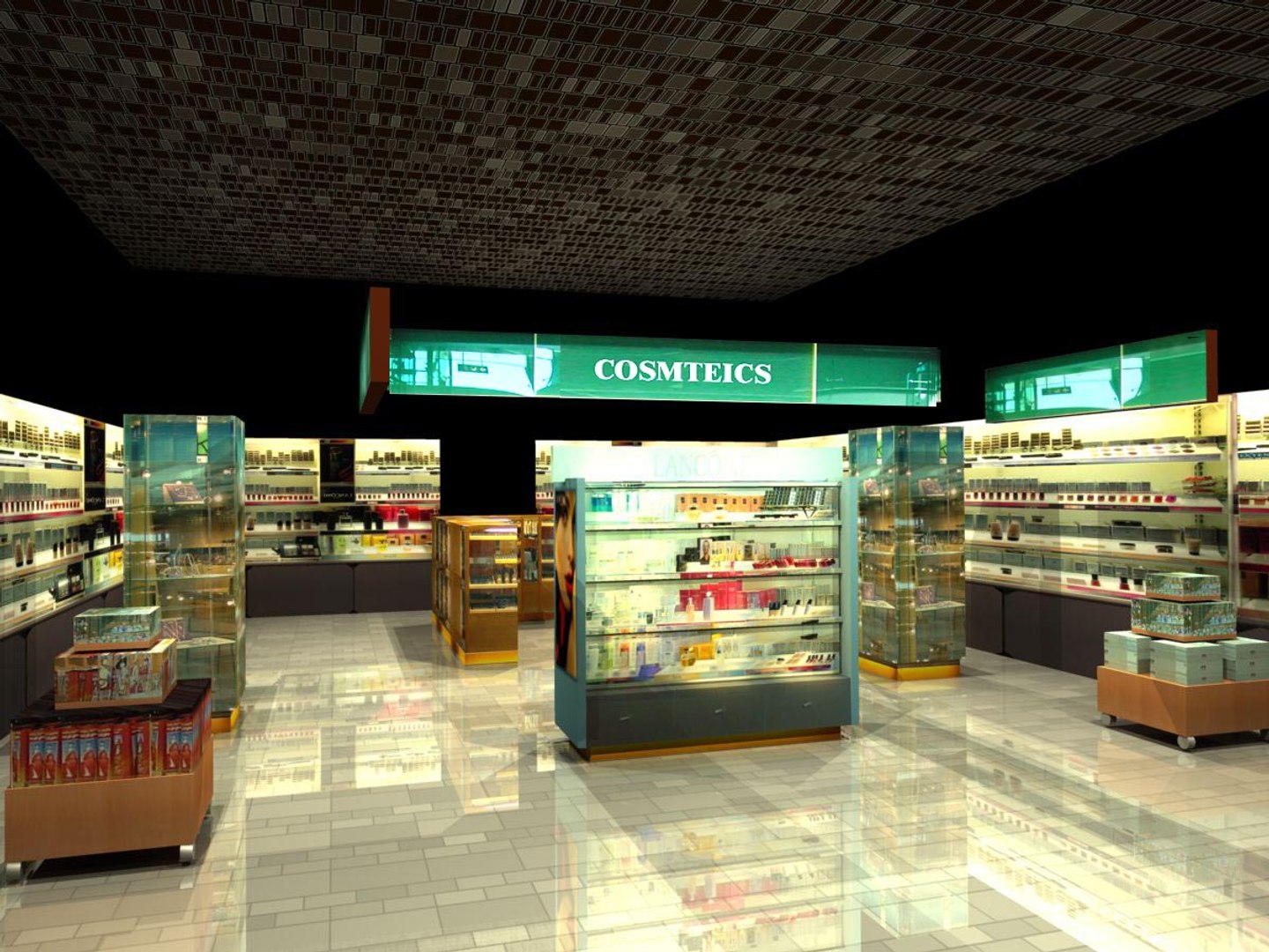 3d Shop Interiors Model