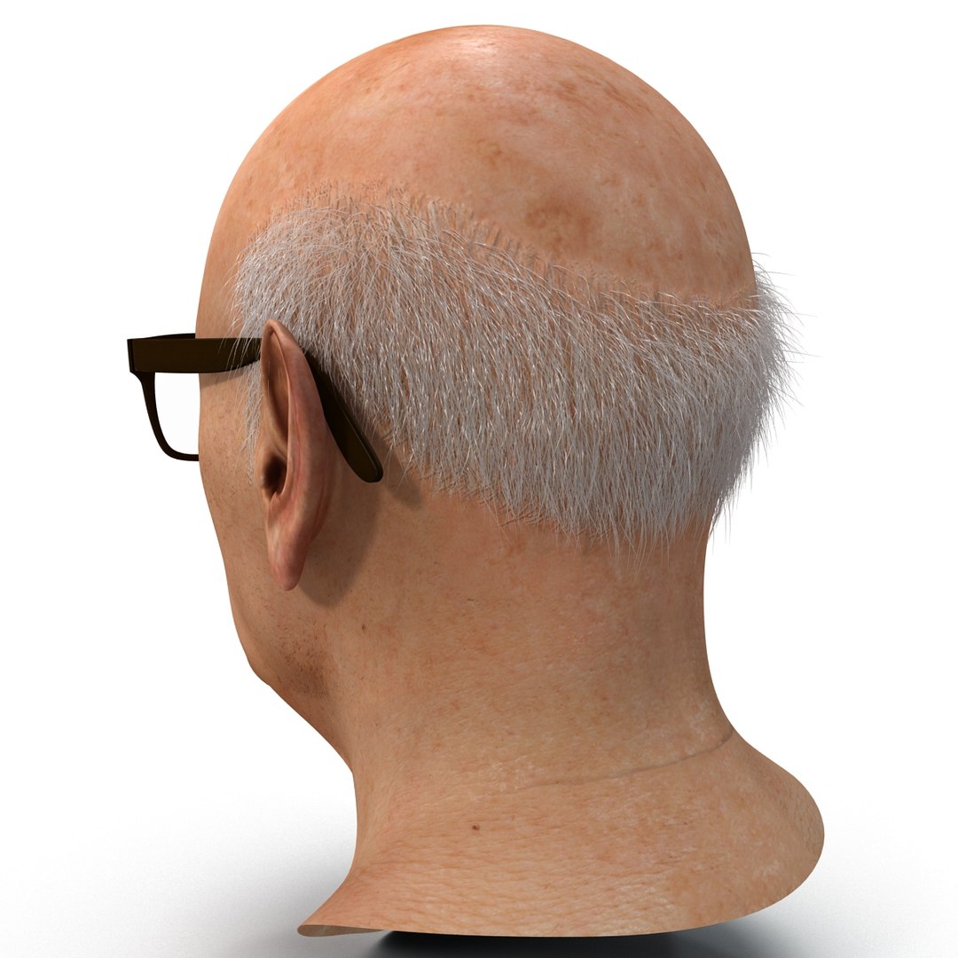 Elderly Man Head Version 3d Max