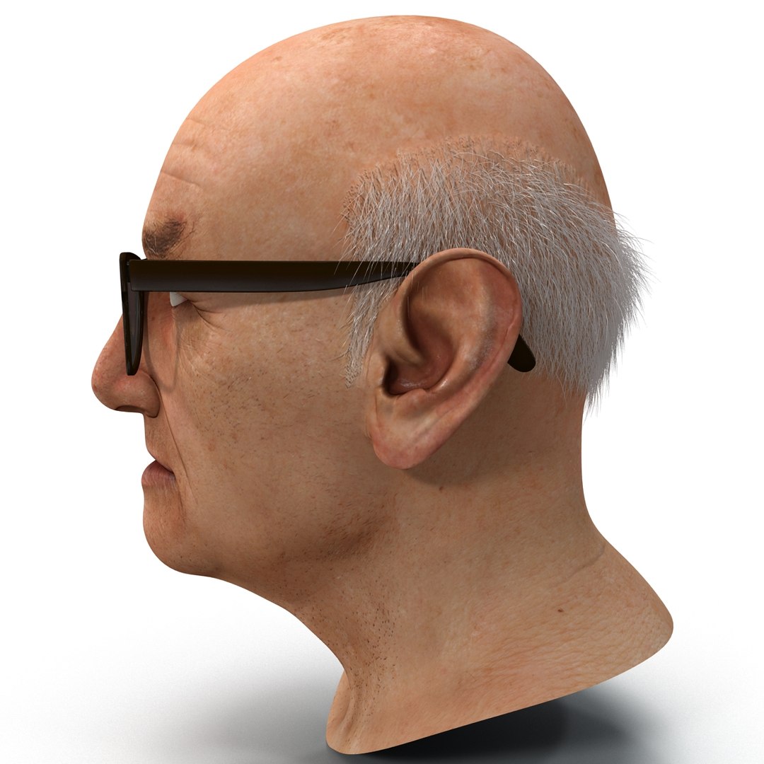 Elderly Man Head Version 3d Max