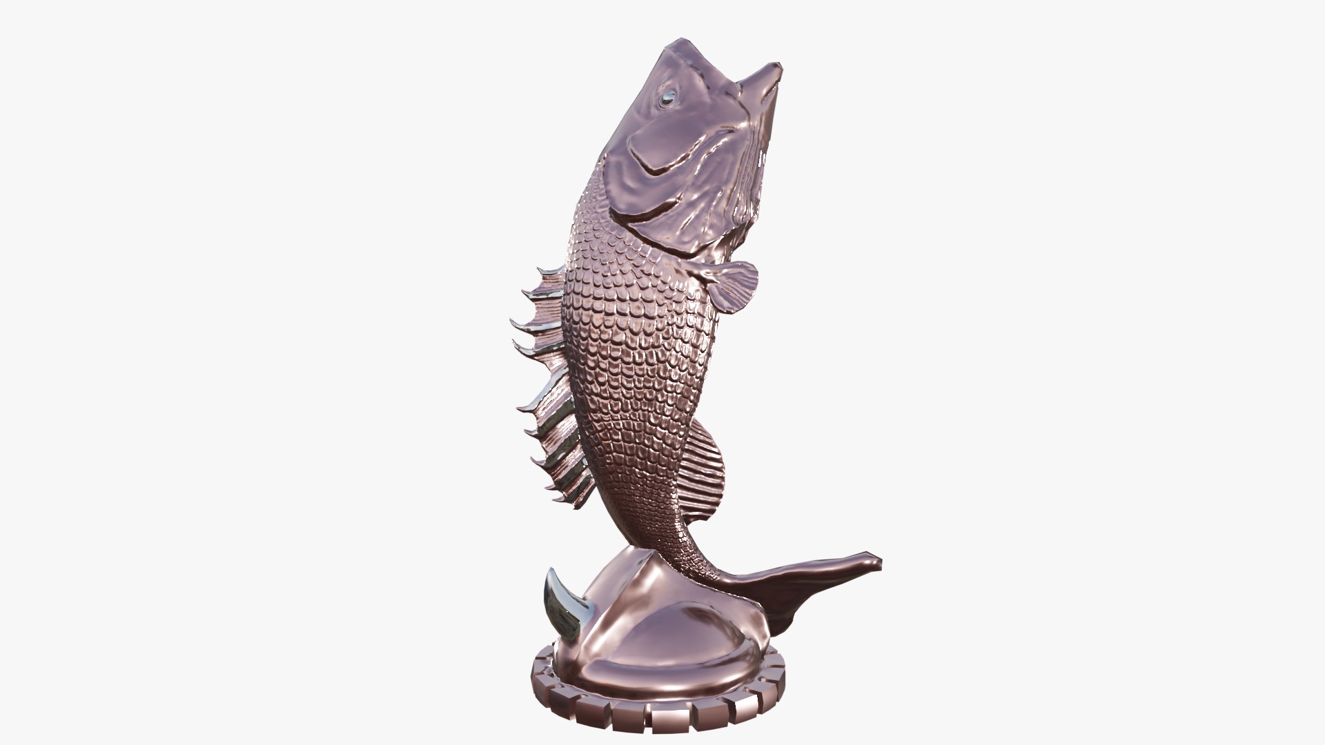 Fish Statue 3D - TurboSquid 1549478