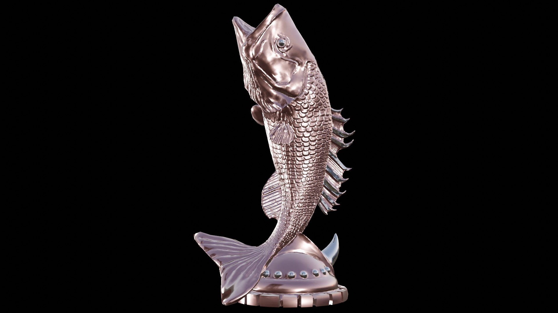 Fish Statue 3D - TurboSquid 1549478