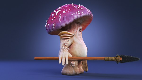 3D mushroom man model - TurboSquid 1642663