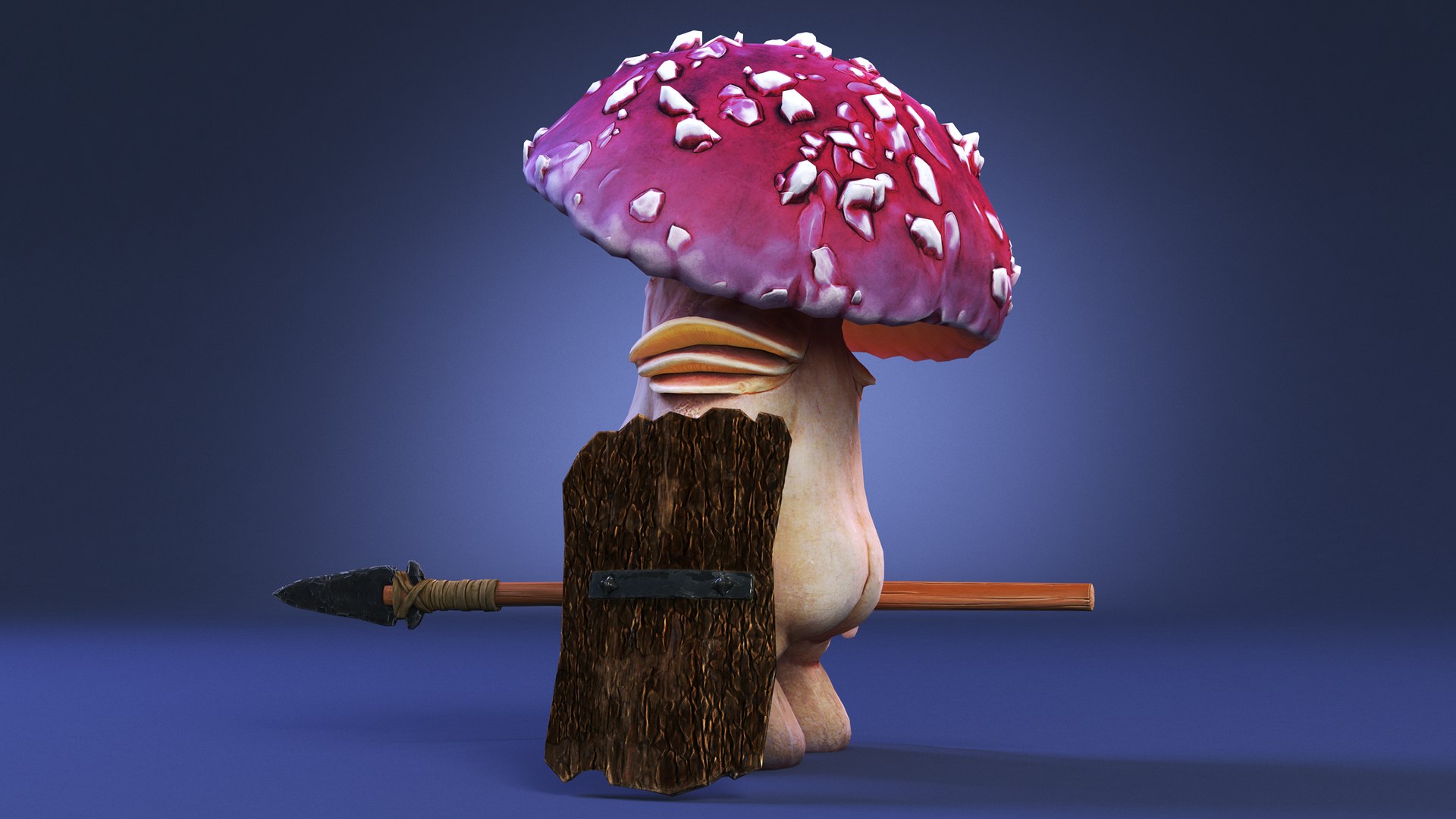 3D Mushroom Man Model - TurboSquid 1642663