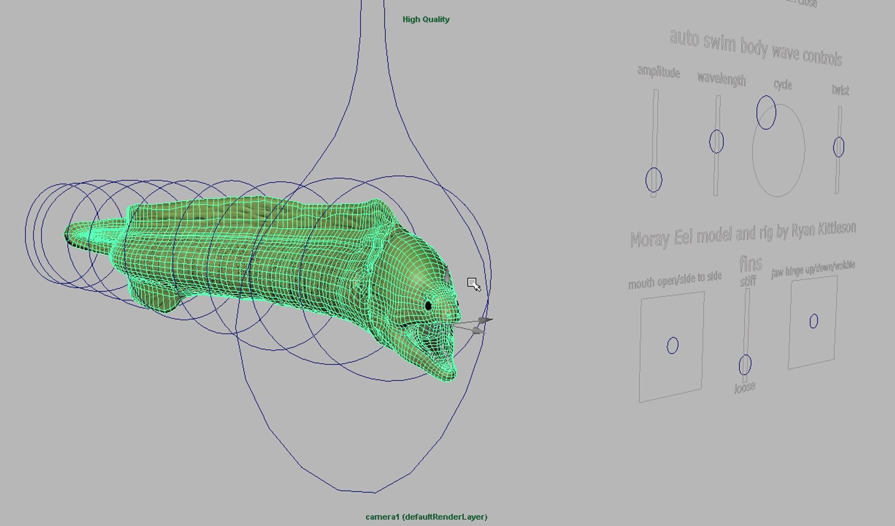 Moray Eel 3d Model