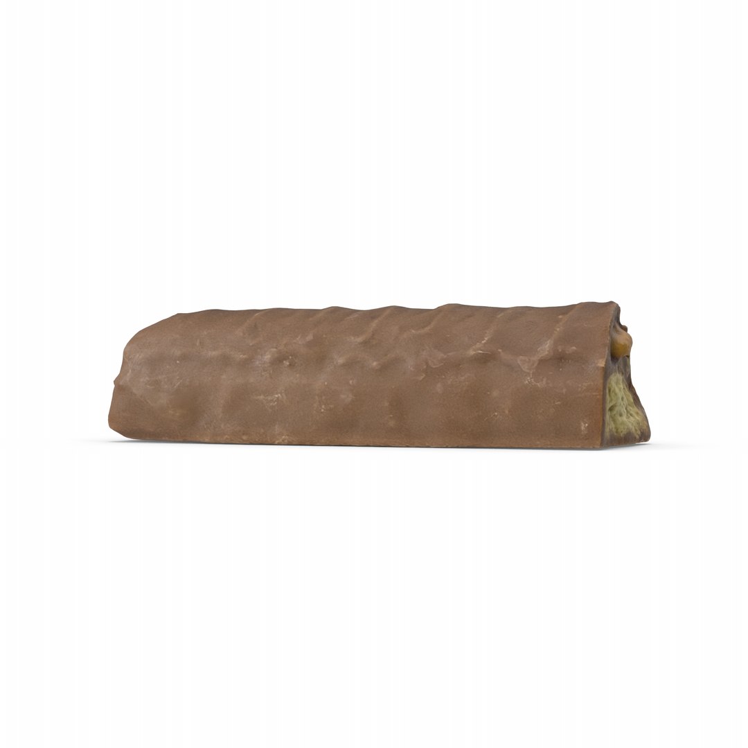 3D Half Of Chocolate Bar Twix Model - TurboSquid 2403992