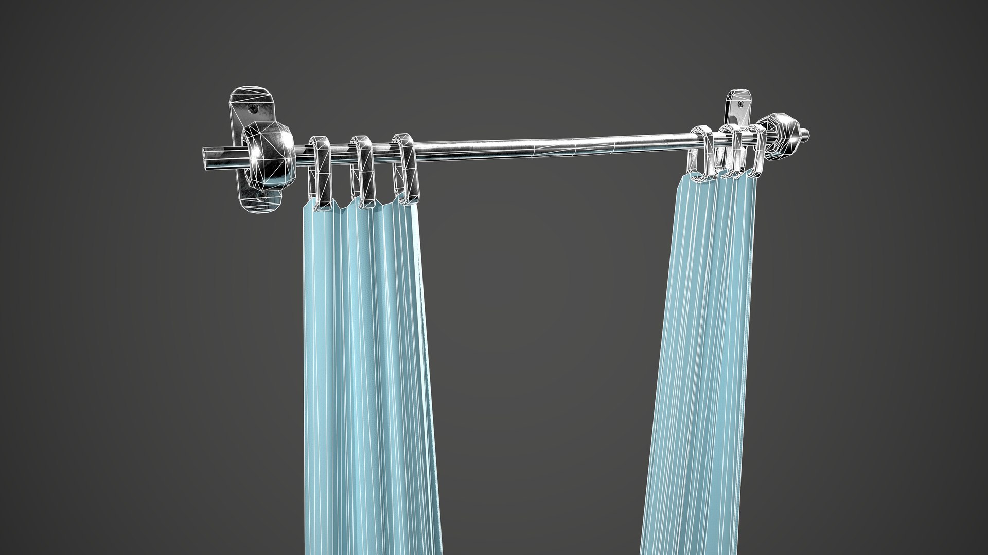 3D Model Curtain Cloth Drape - TurboSquid 1681201
