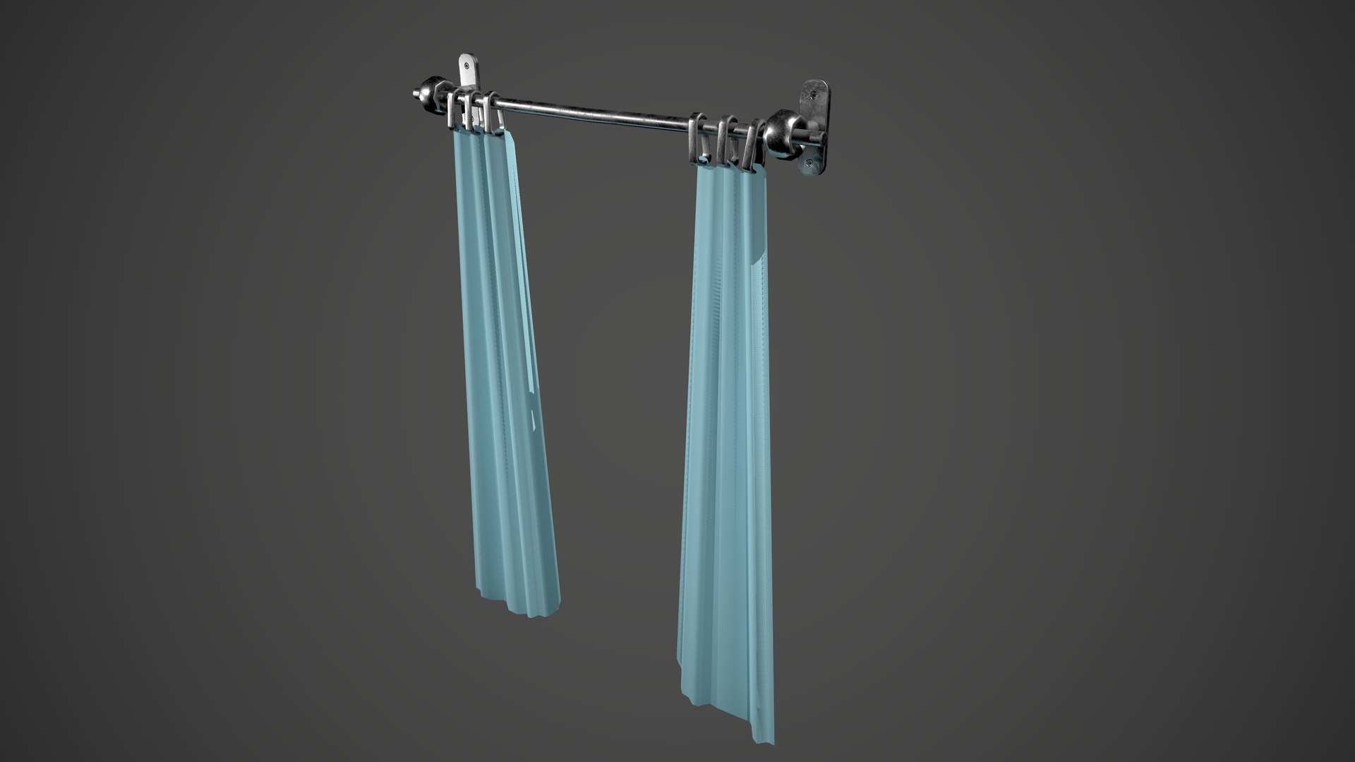 3D Model Curtain Cloth Drape - TurboSquid 1681201