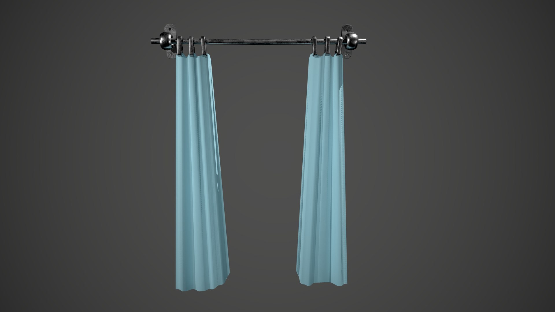 3D Model Curtain Cloth Drape - TurboSquid 1681201