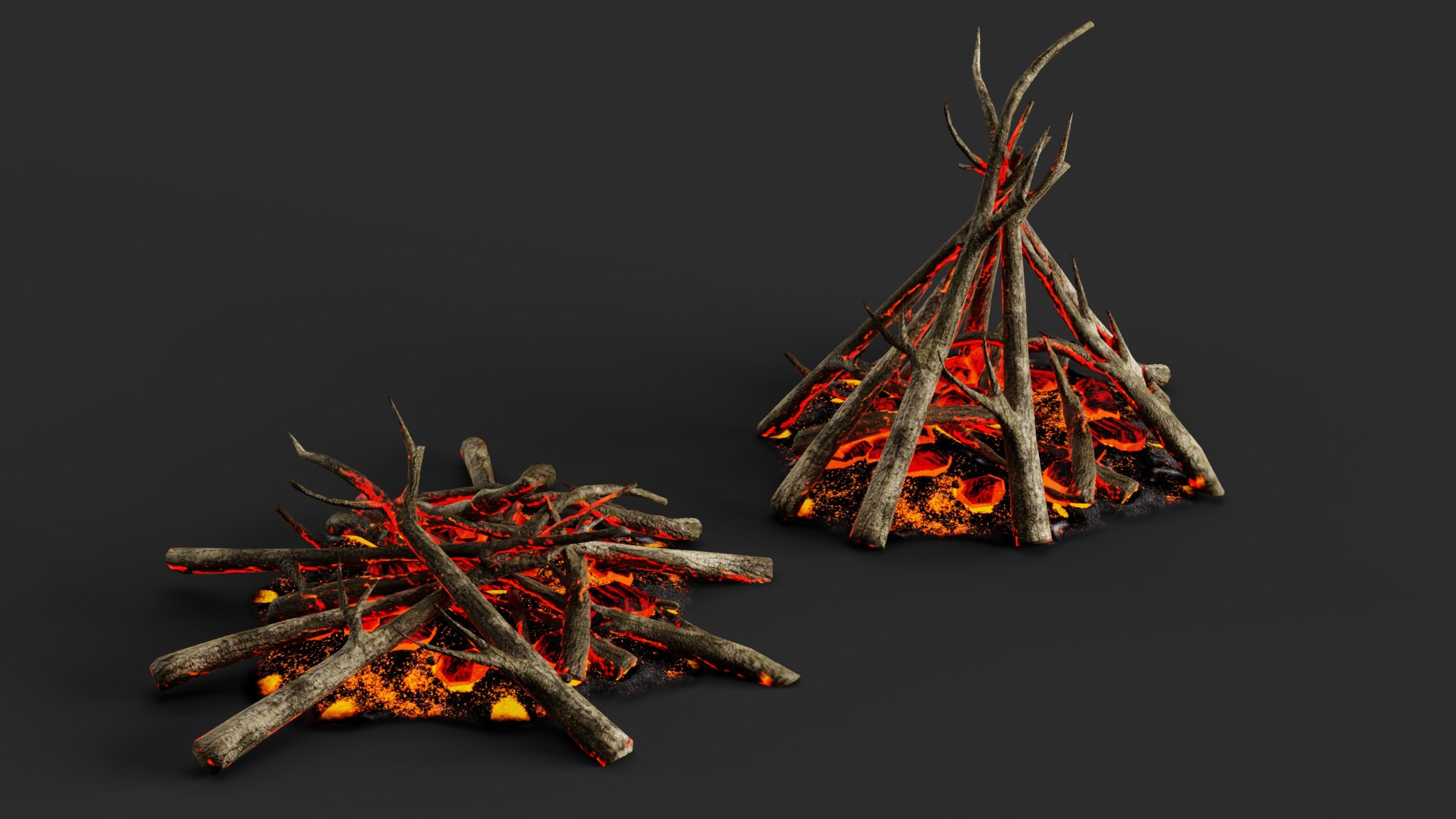 Campfire 3D Model - TurboSquid 1733143