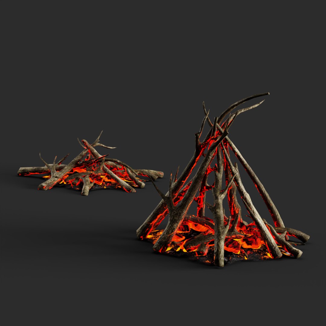 Campfire 3D Model - TurboSquid 1733143