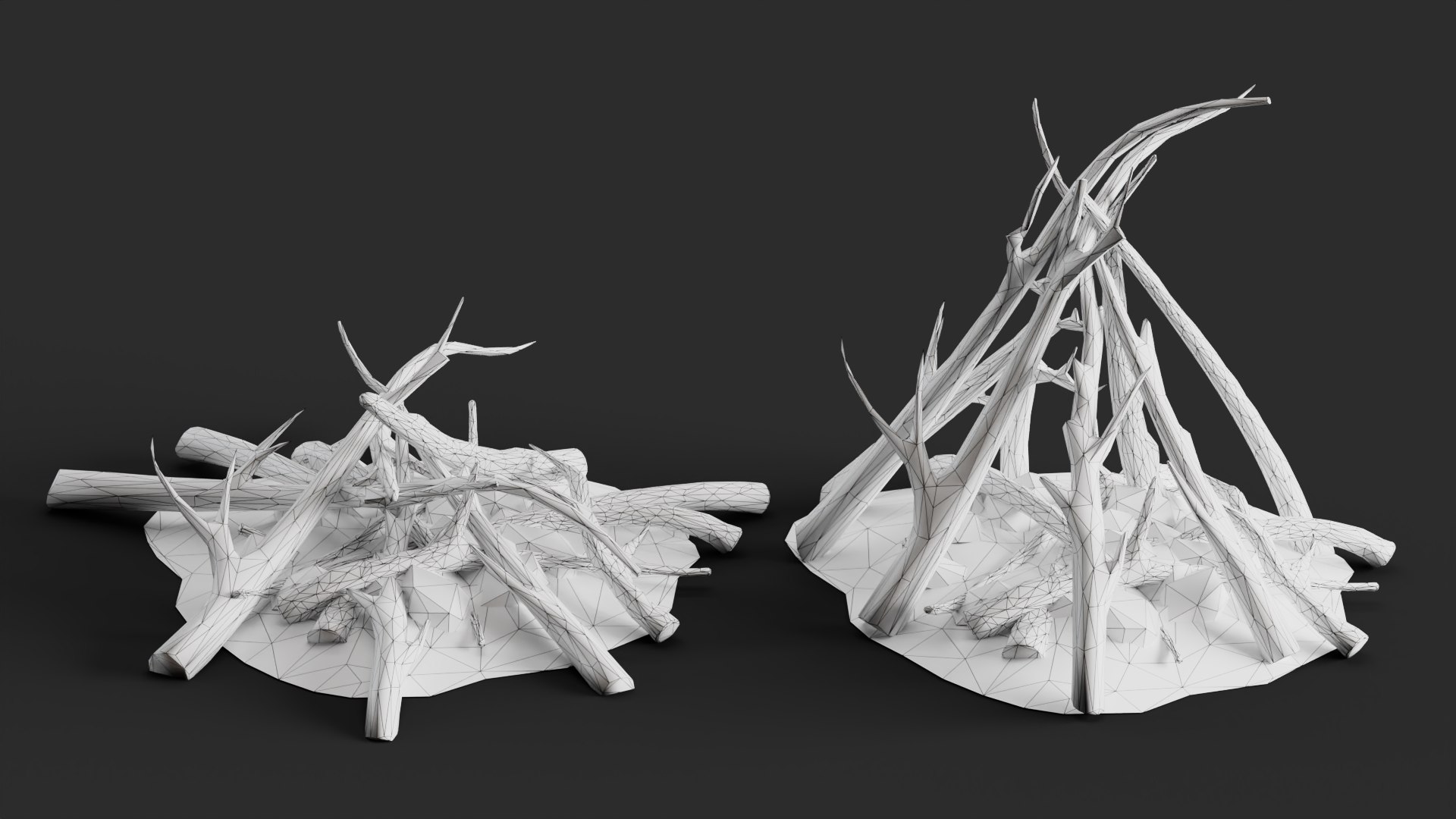 Campfire 3D Model - TurboSquid 1733143