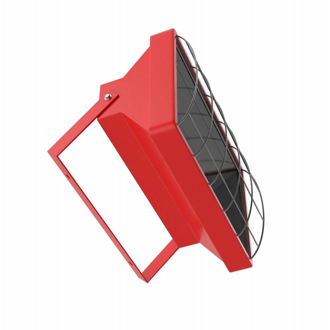 Red Flood Light Model - TurboSquid 2341667