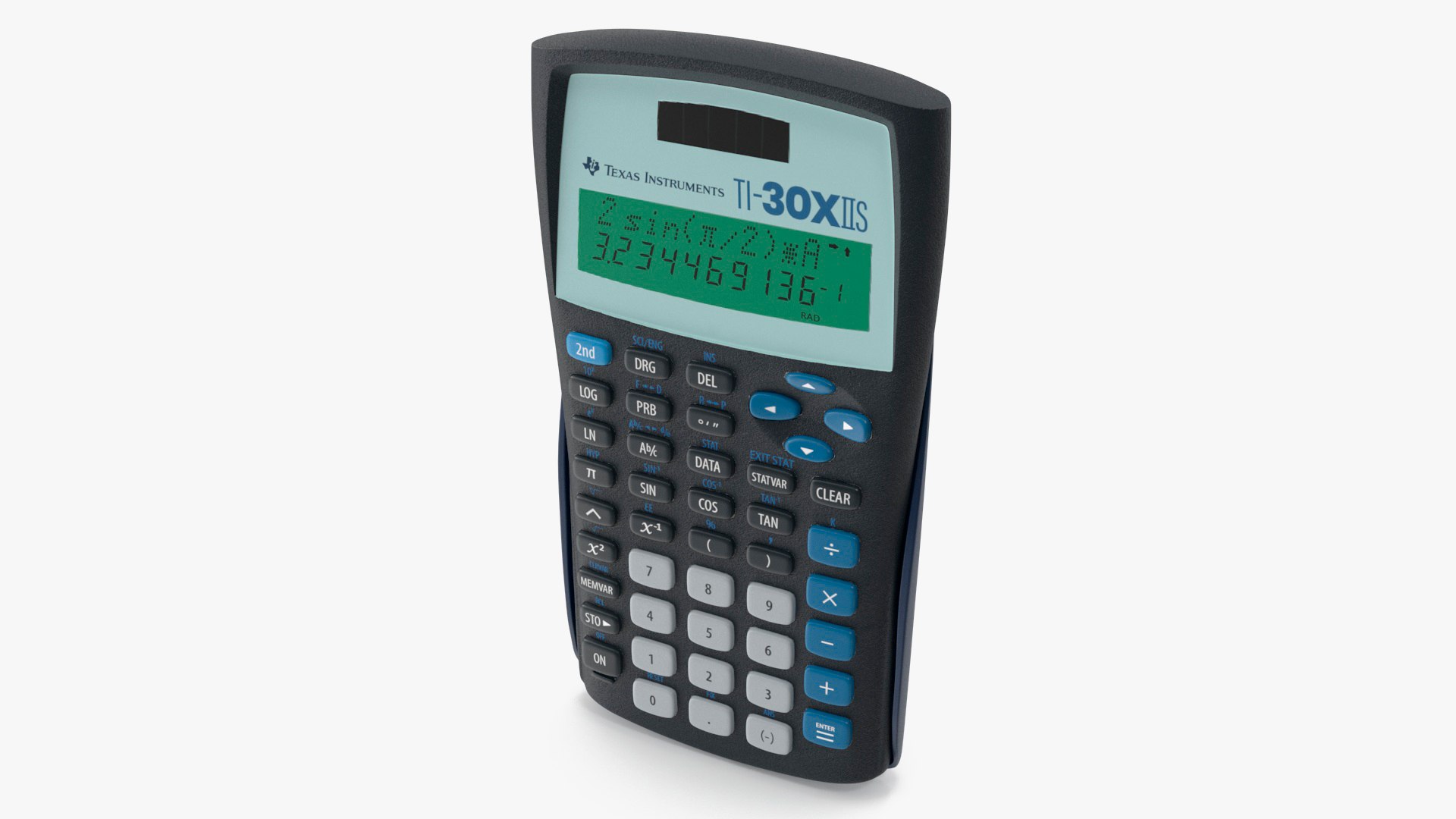 Scientific Calculator Black Switched ON 3D model - TurboSquid 2149122