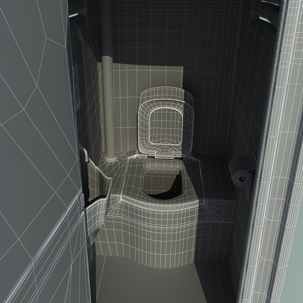 realistic toilet 3d model