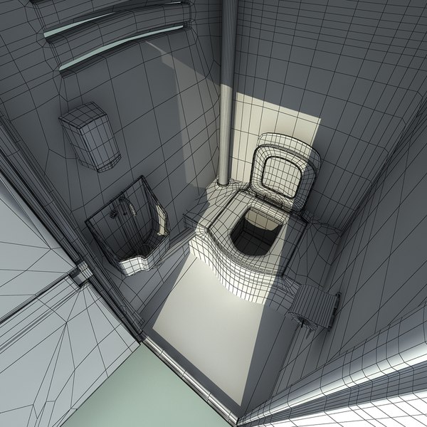 realistic toilet 3d model