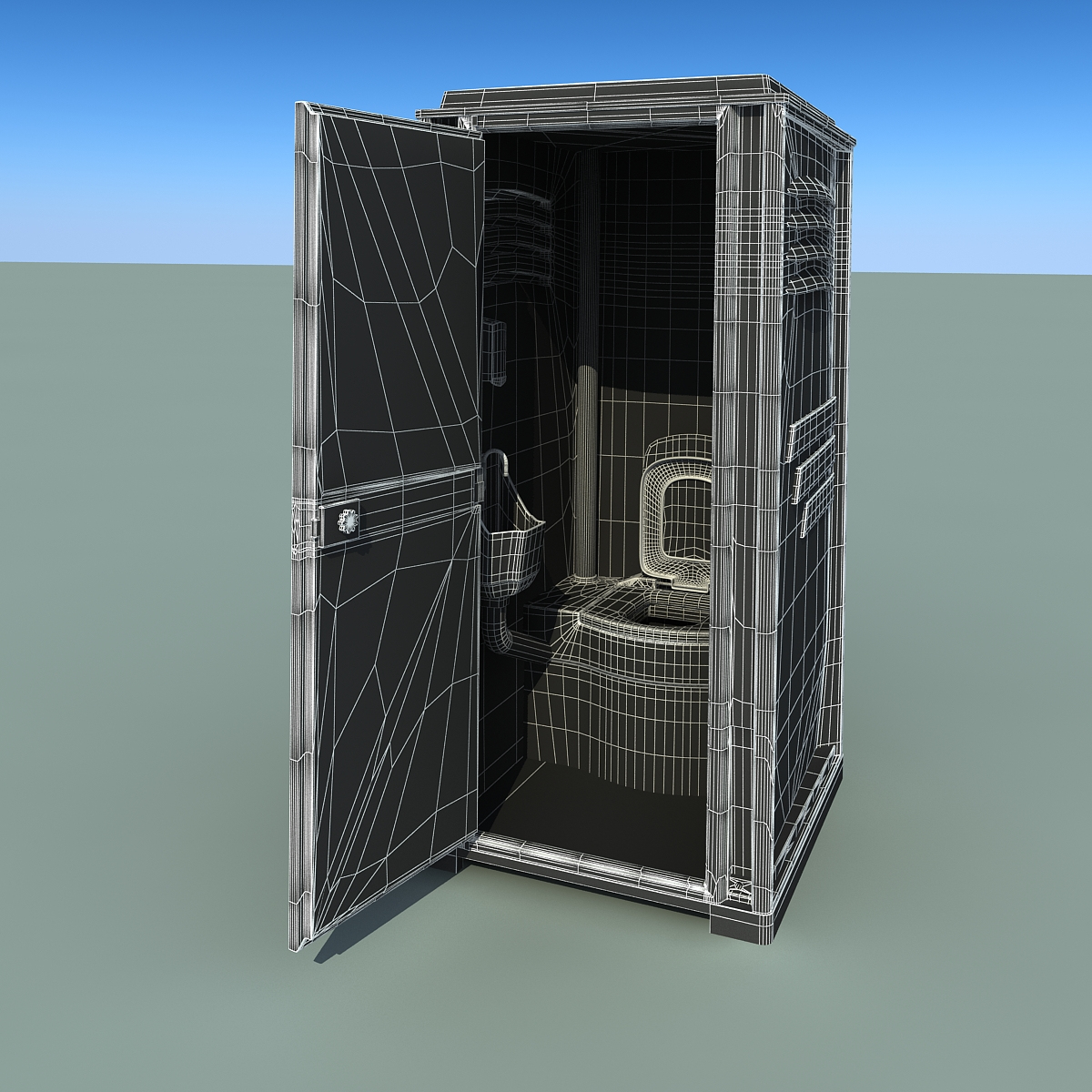 realistic toilet 3d model