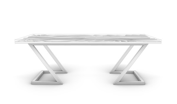 3D Modern 3D Waves Table - TurboSquid 1893234