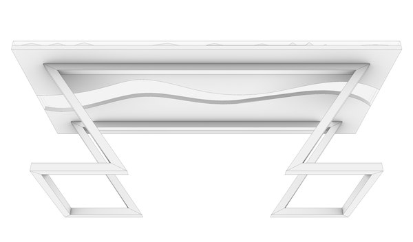 3D Modern 3D Waves Table - TurboSquid 1893234