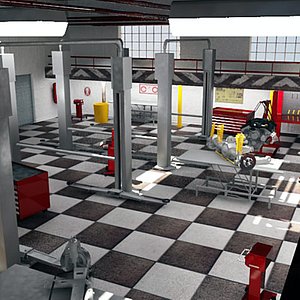 Mechanic Shop 3D Models for Download | TurboSquid